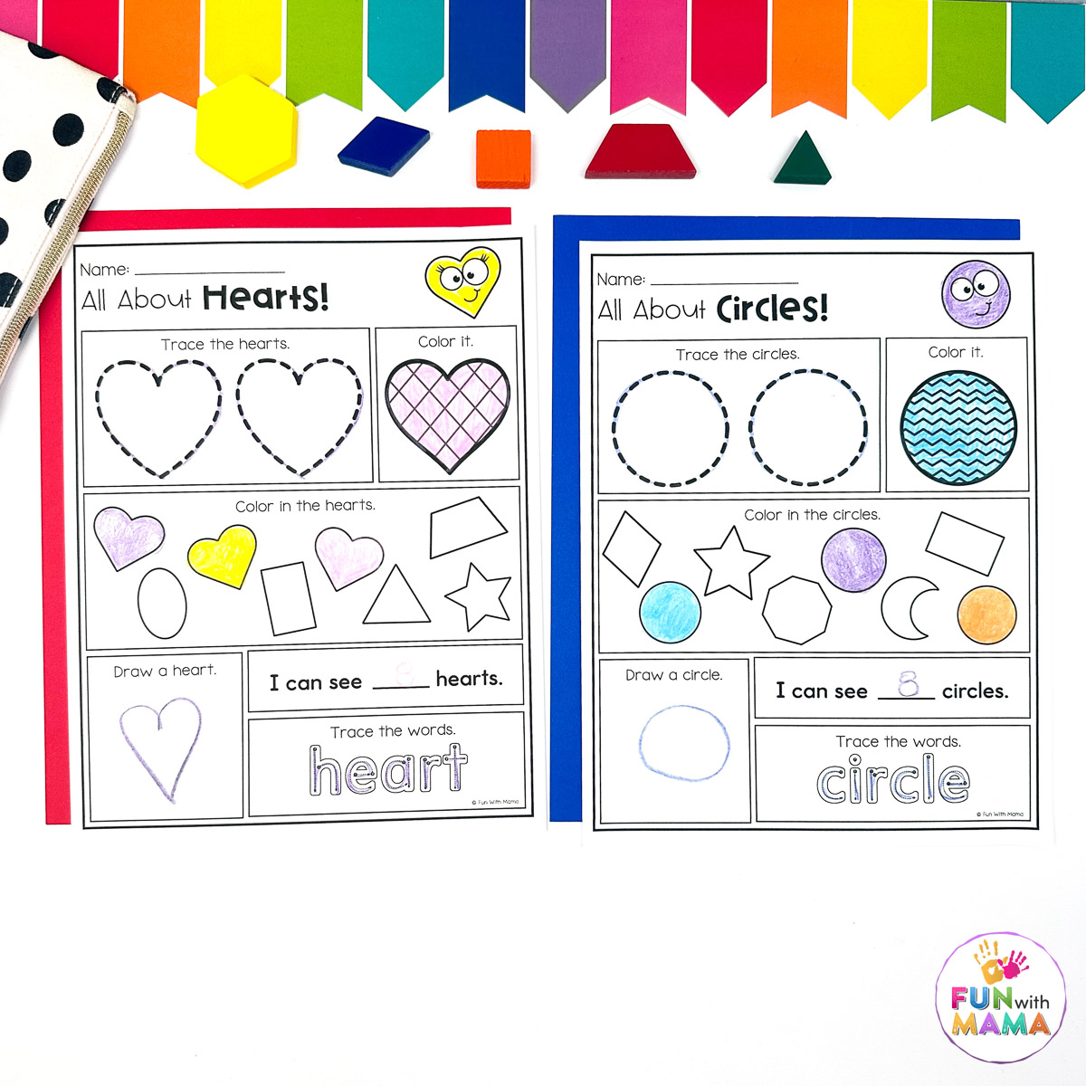 2D Shape Worksheets