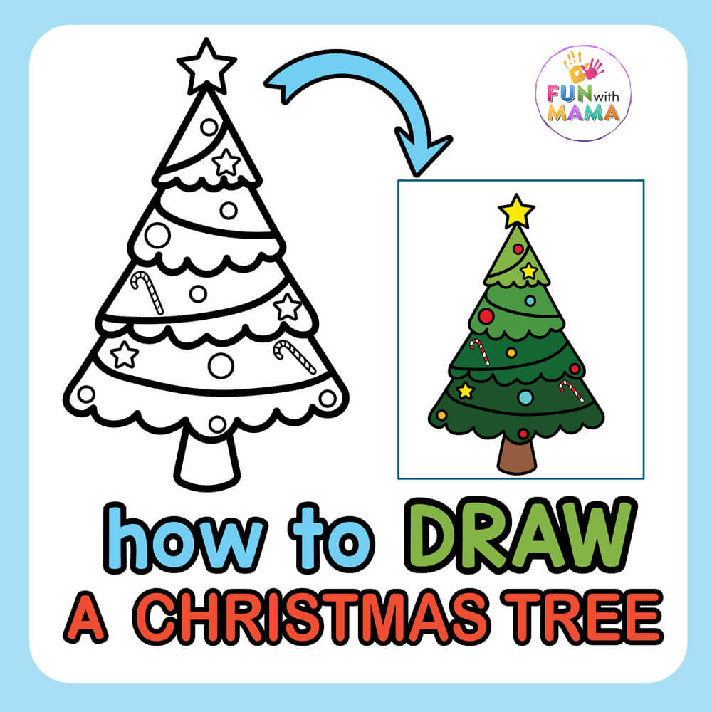 How to draw a Christmas Tree