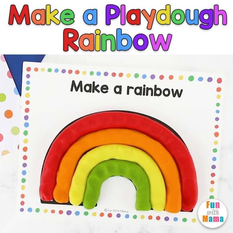 Make a Rainbow with Play Dough