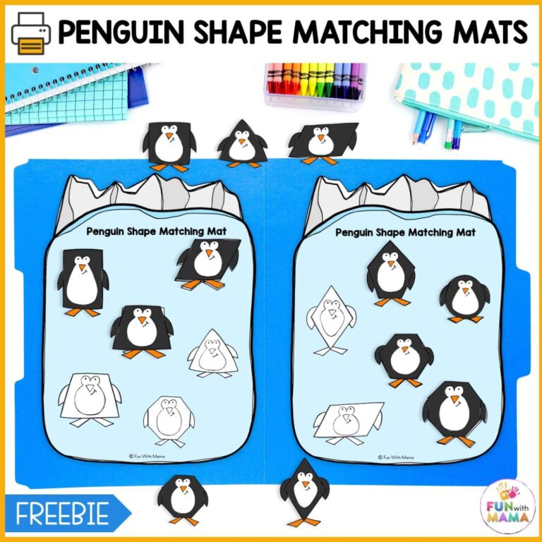 Penguin Shape Matching Mats