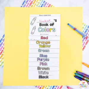 Colors Flip Book Coloring Pages