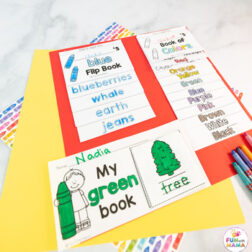 Colors Flip Book Coloring Pages