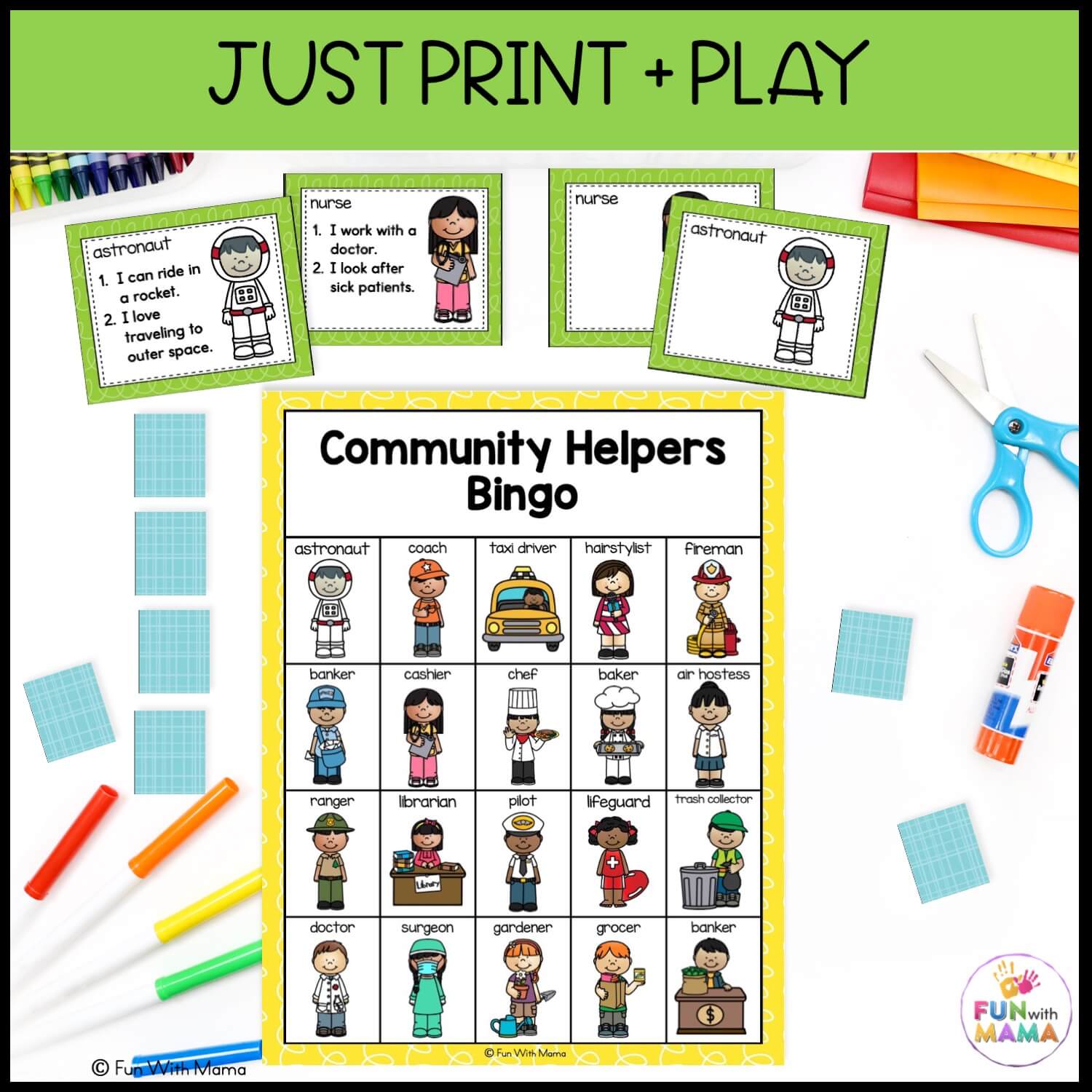 Community Helpers Bingo