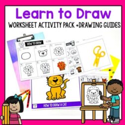 Directed Drawing Learn To Draw Worksheets