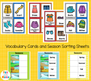 Dress Up Seasons + Weather FOr Kids