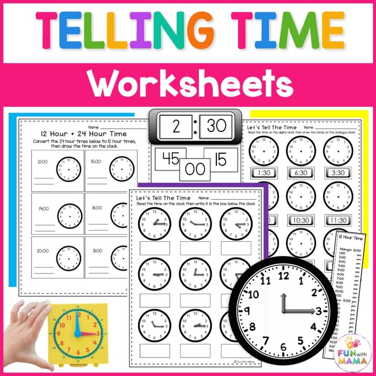 Telling Time Worksheets