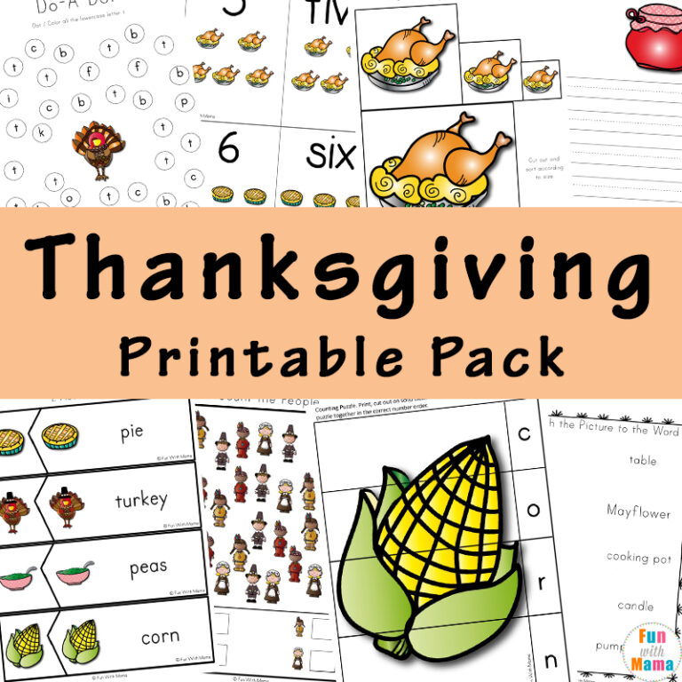 Thanksgiving Activities Pack