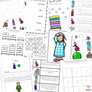 The Princess and The Pea Activities + Worksheets
