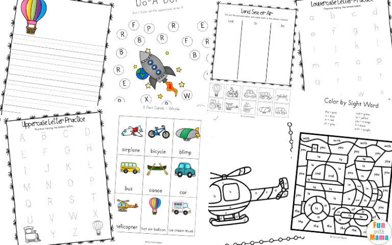 Transportation Activities Pack