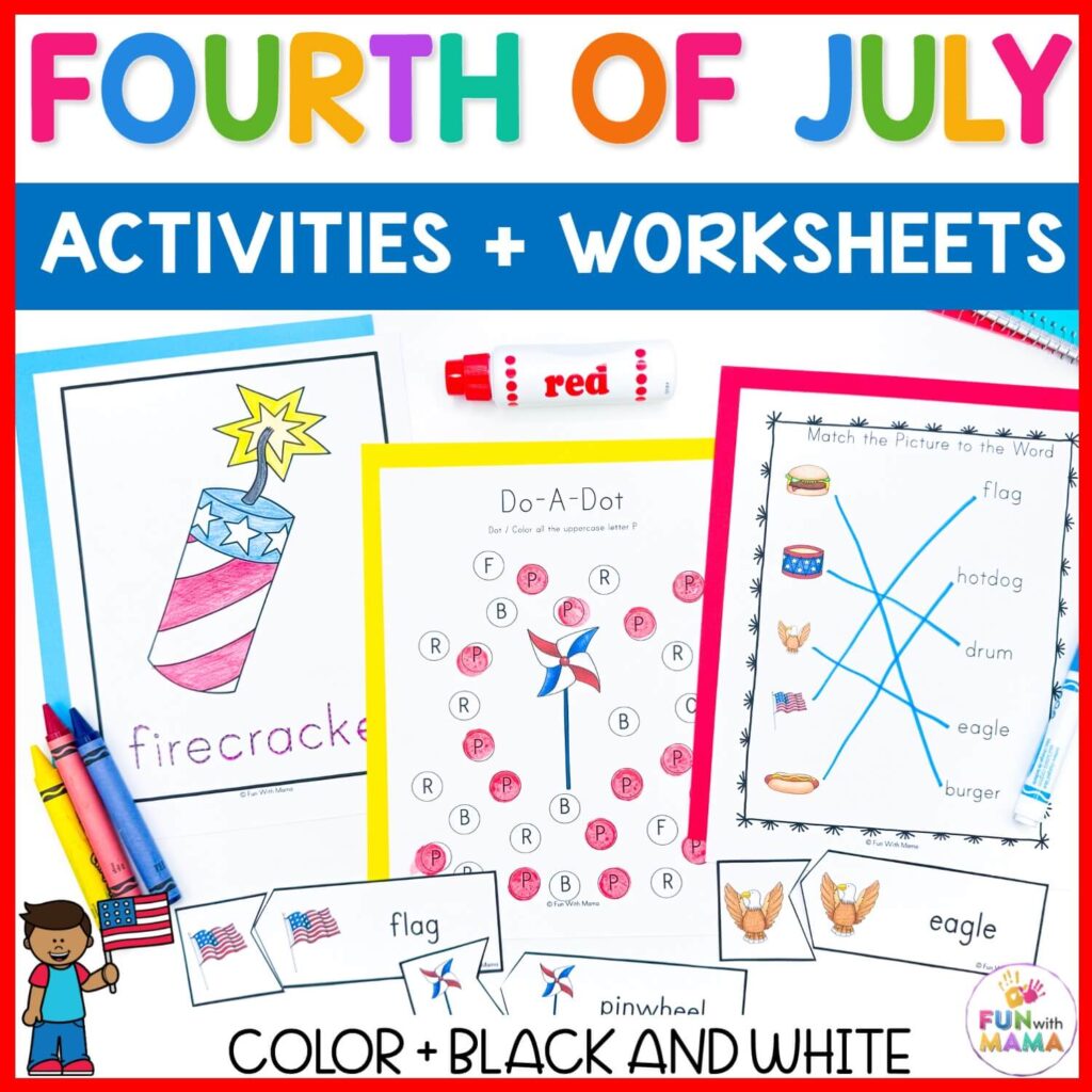 Fourth Of July Activities Pack Independence Day