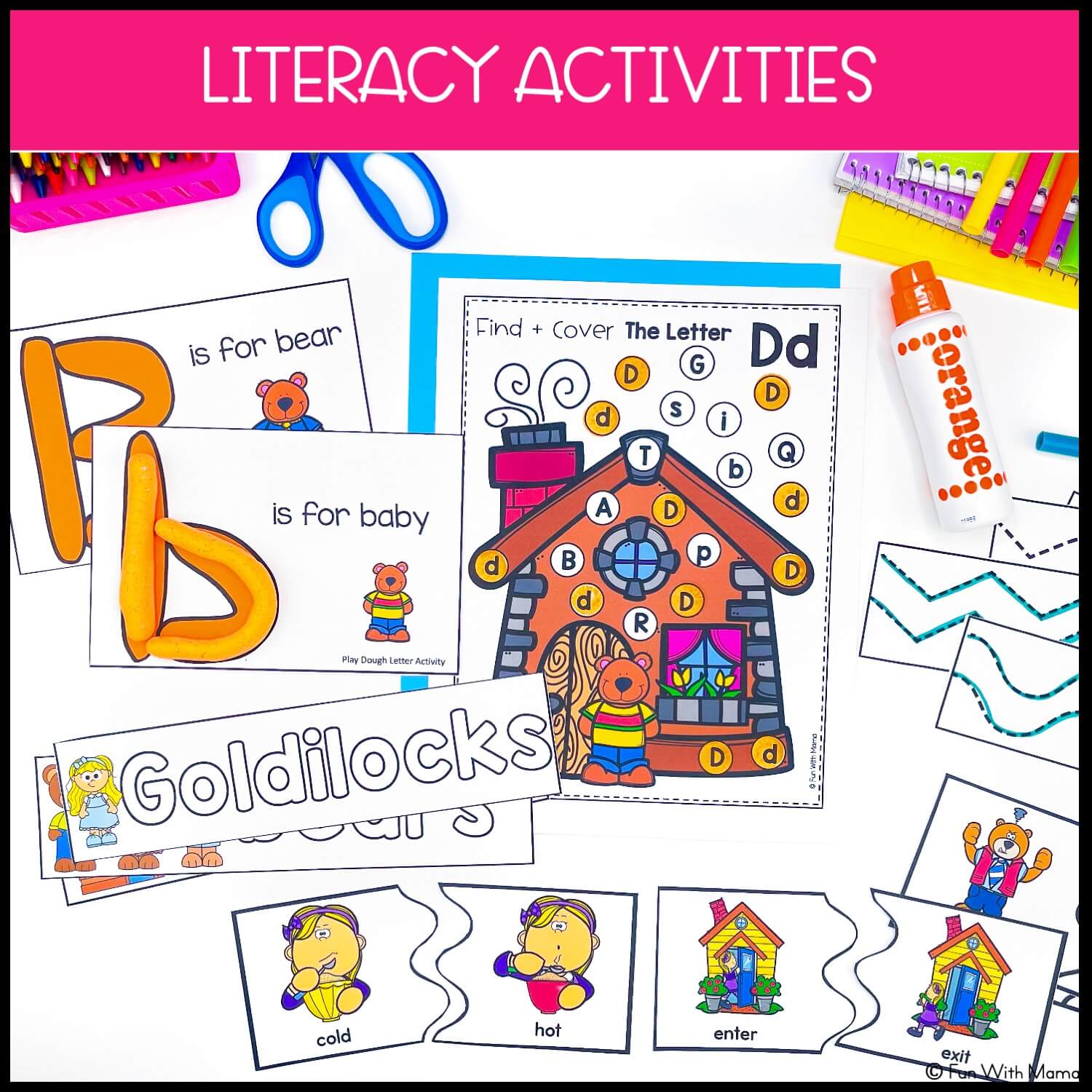 Goldilocks and the Three Bears Activities + Worksheets