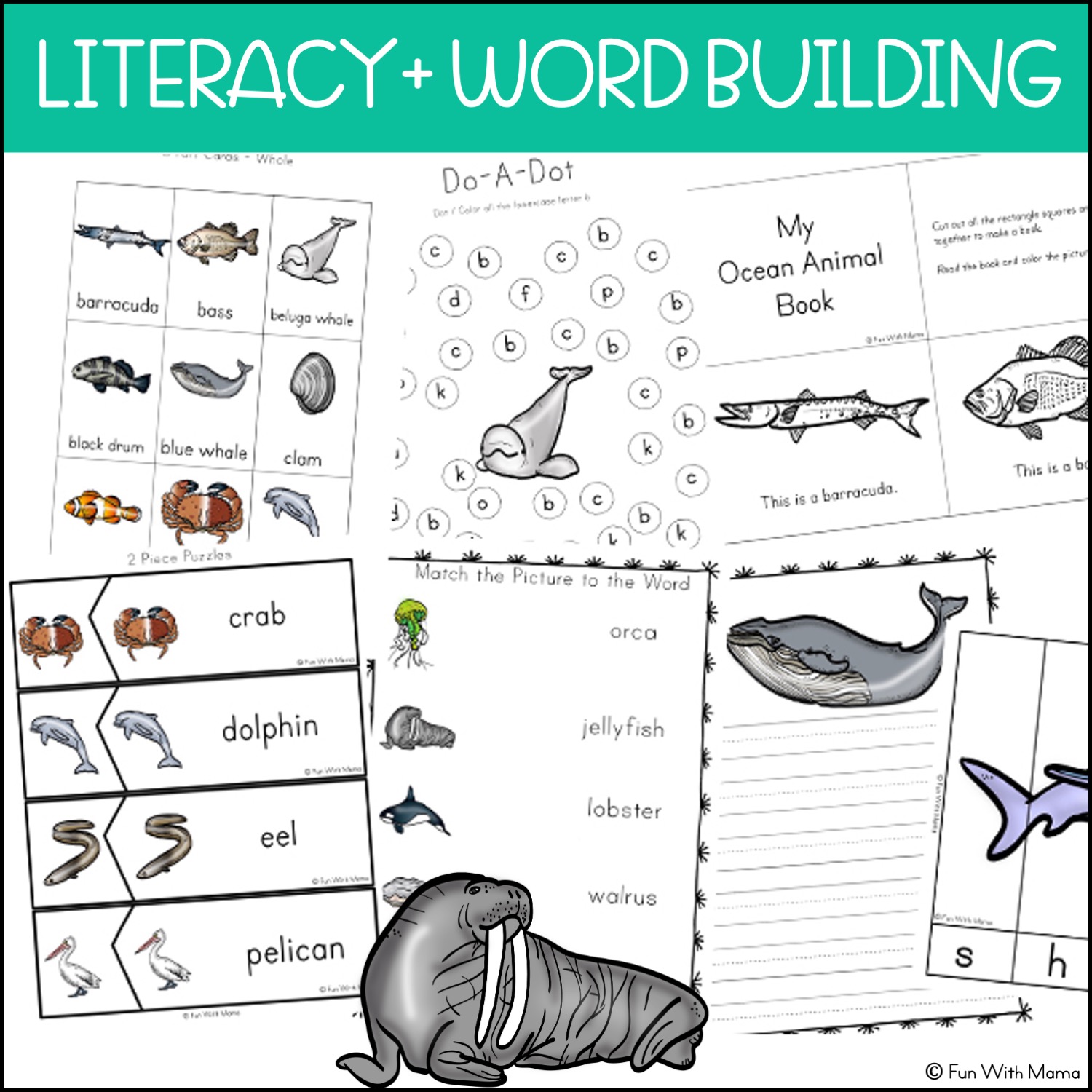 Ocean Animal Activities Pack