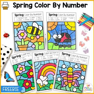 Spring Color By Number