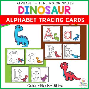 Dinosaur Alphabet Matching Cards