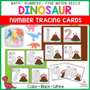 Dinosaur Number Cards