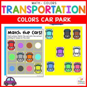 Transportation Color Car Park