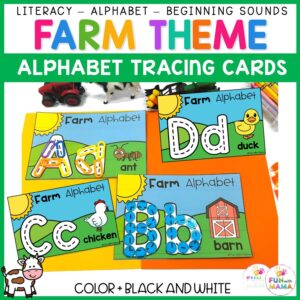 Farm Alphabet Tracing Cards