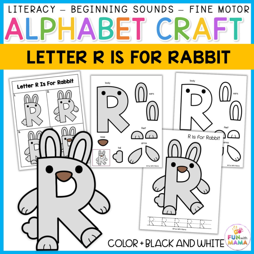 Letter R is for Rabbit Craft