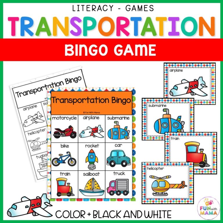 Transportation Bingo