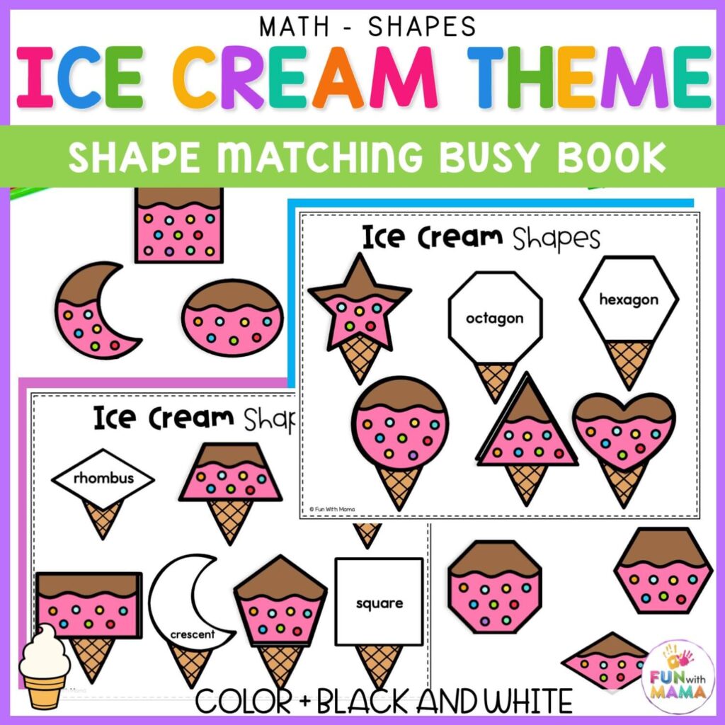 Ladybug Shape Matching Mats – Shapes for Preschool and Early Learners