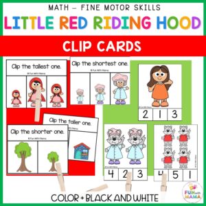 Little Red Riding Hood Clip Cards