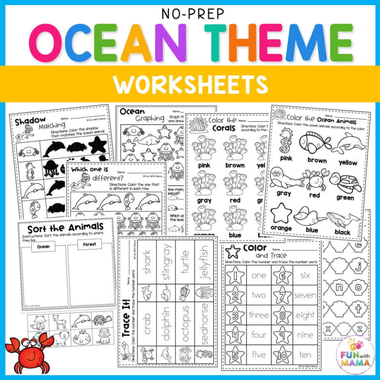 Ocean Worksheets