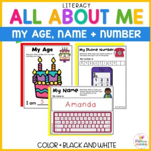 All About Me – My Age, Name + Number
