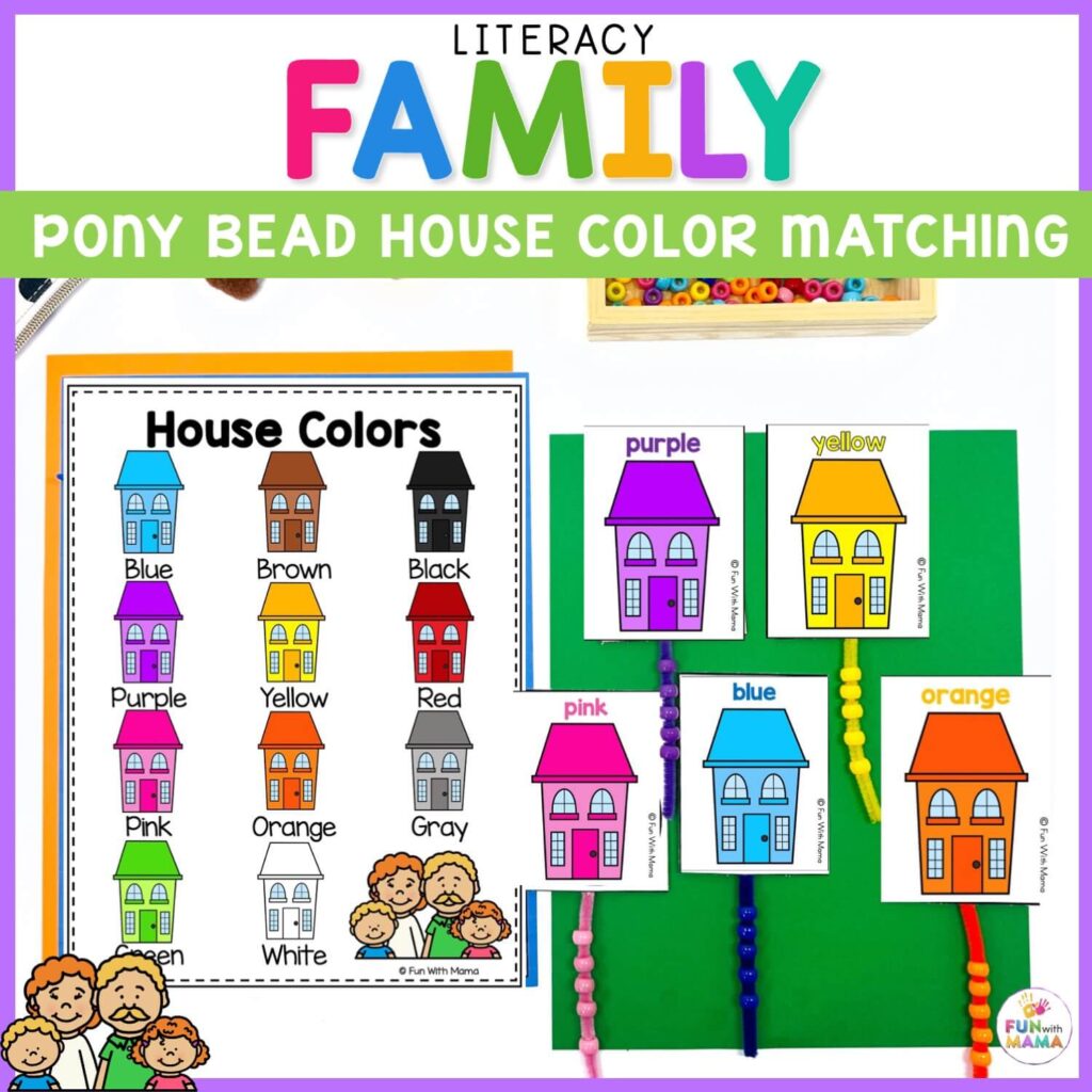 Family Pony Bead House Color Matching