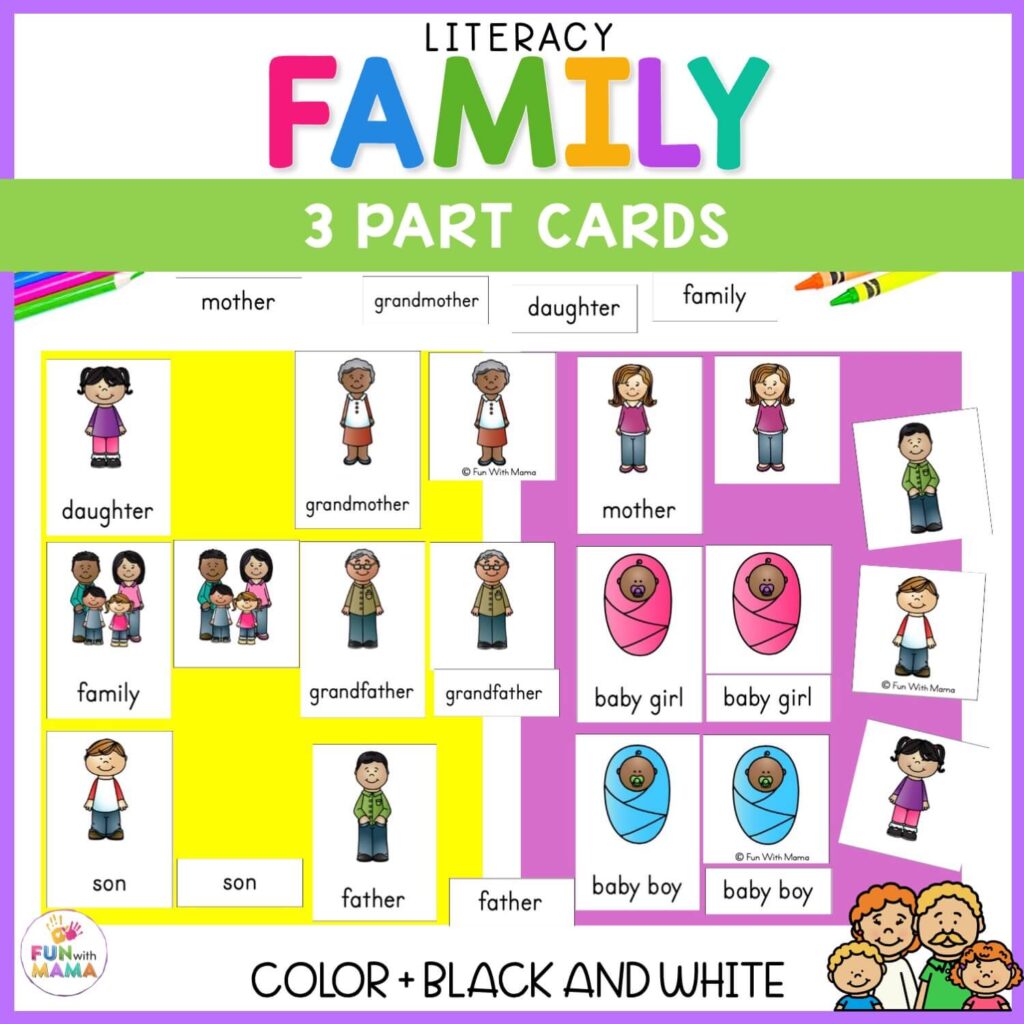 Family 3 Part Cards