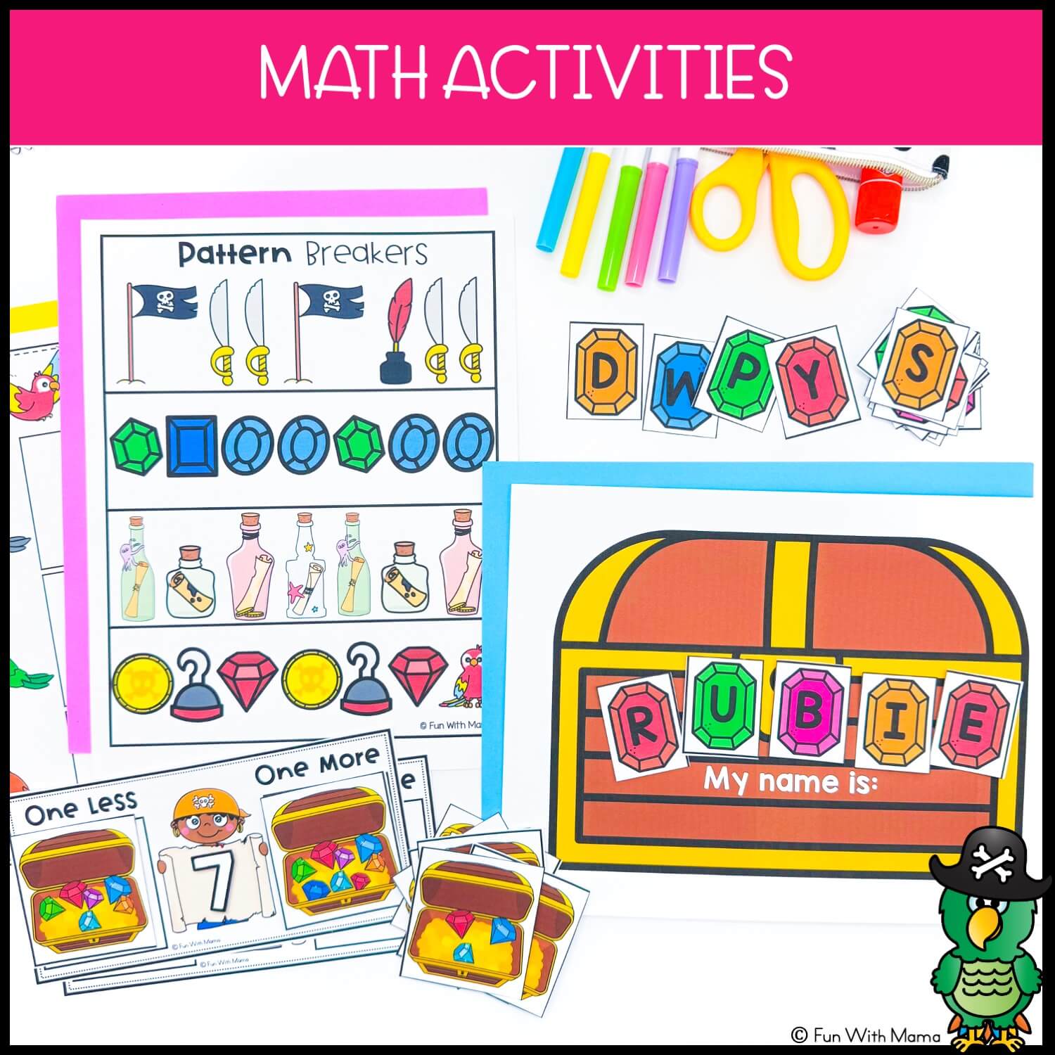 Pirate Activities + Worksheets