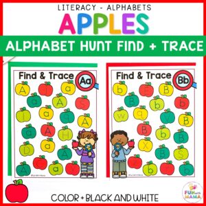 Apple Alphabet Hunt Find + Trace