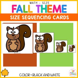 Fall Size Sequencing Cards