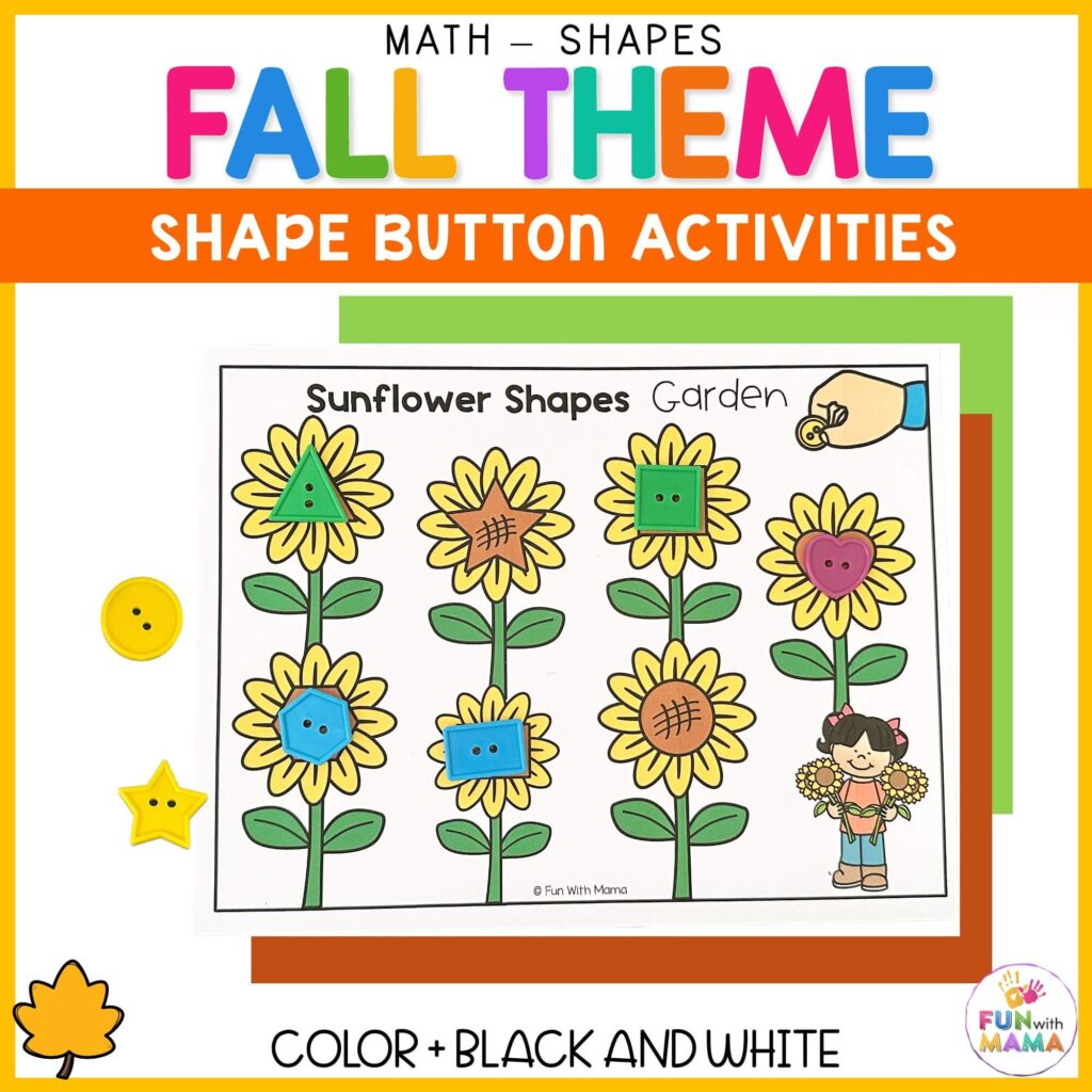 Fall Shape Button Activities