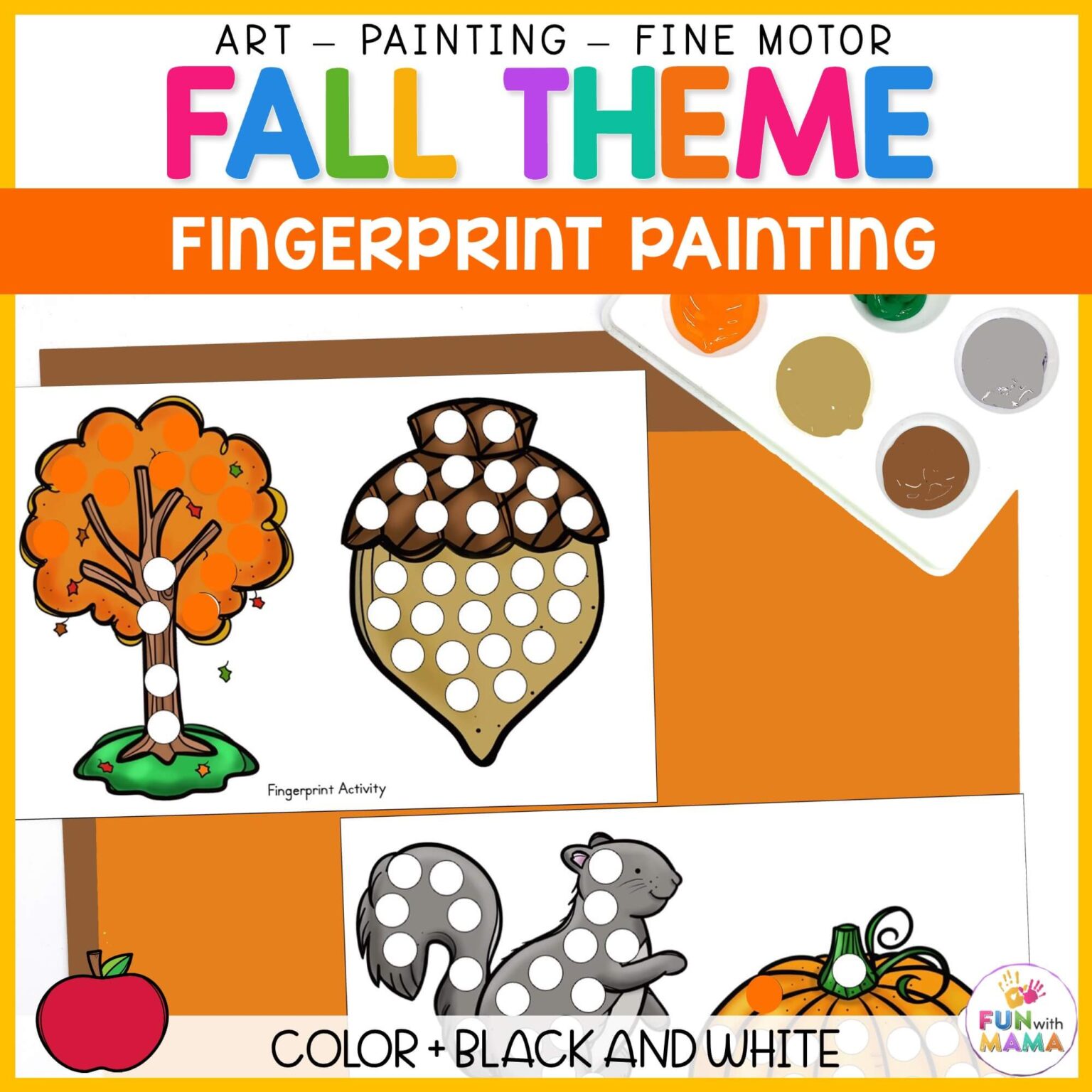Fall Fingerprint Art