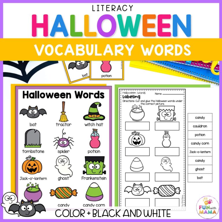 Halloween Vocabulary Posters