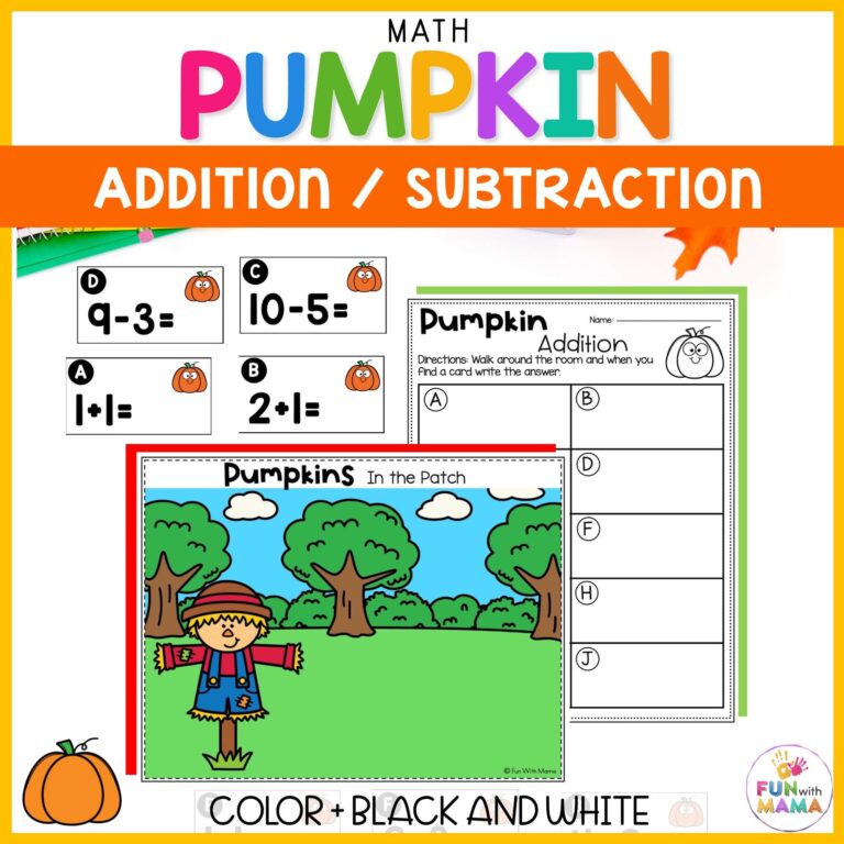 Pumpkin Addition Subtraction