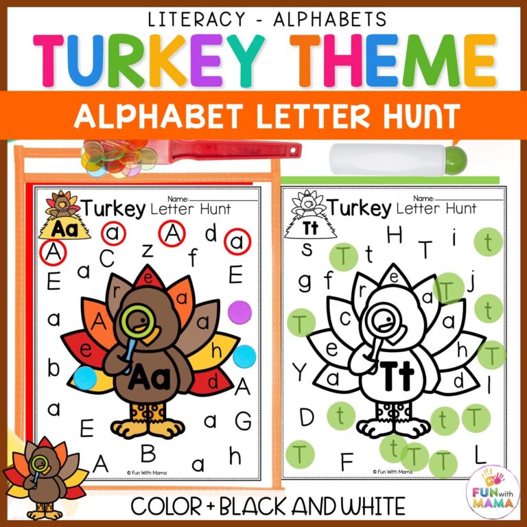 Turkey Alphabet Hunt