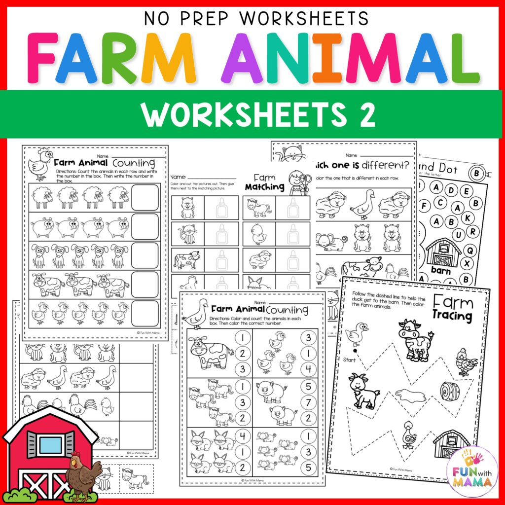 Farm Worksheets 2