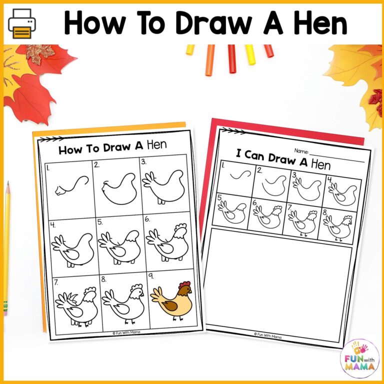 How To Draw A Hen