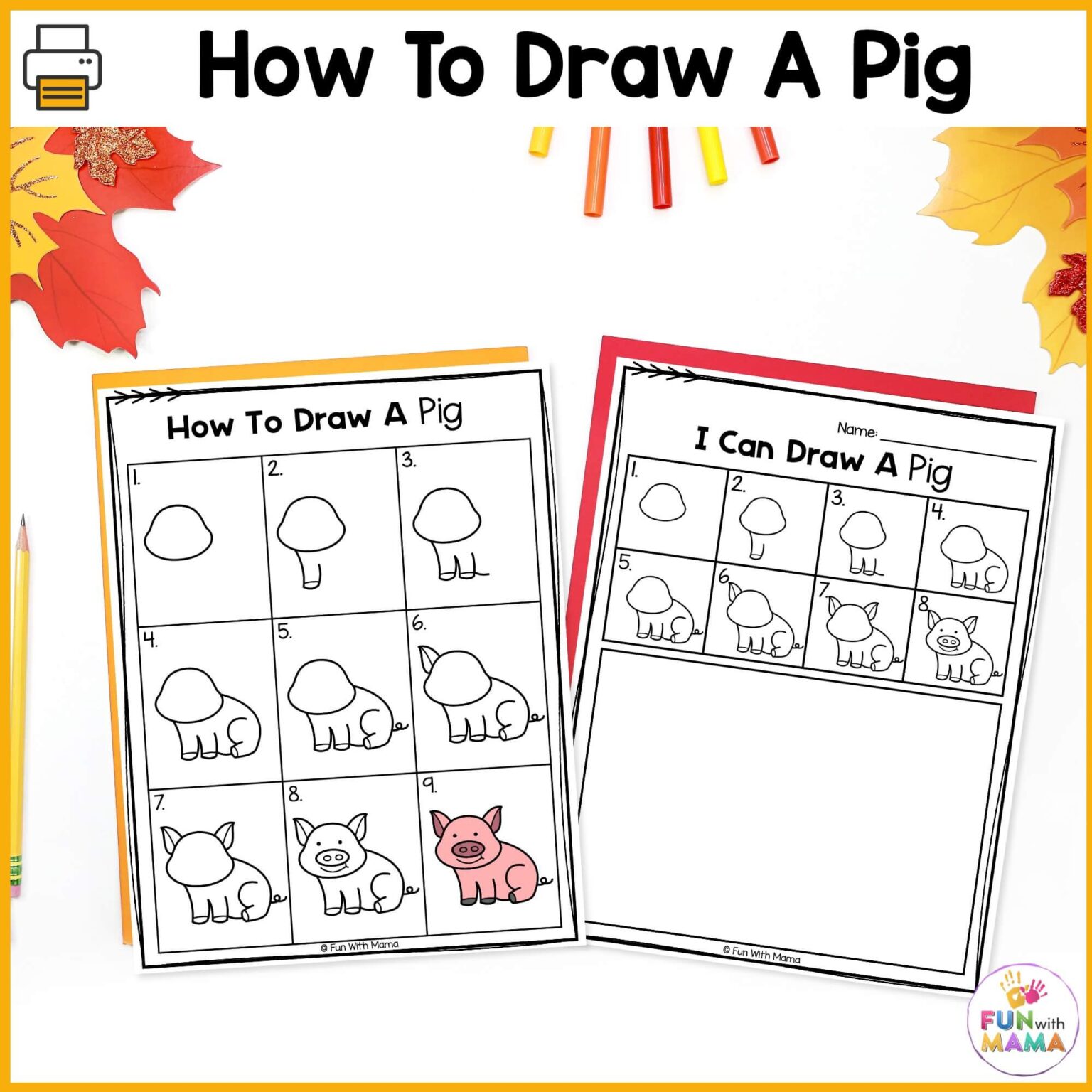 How To Draw A Pig