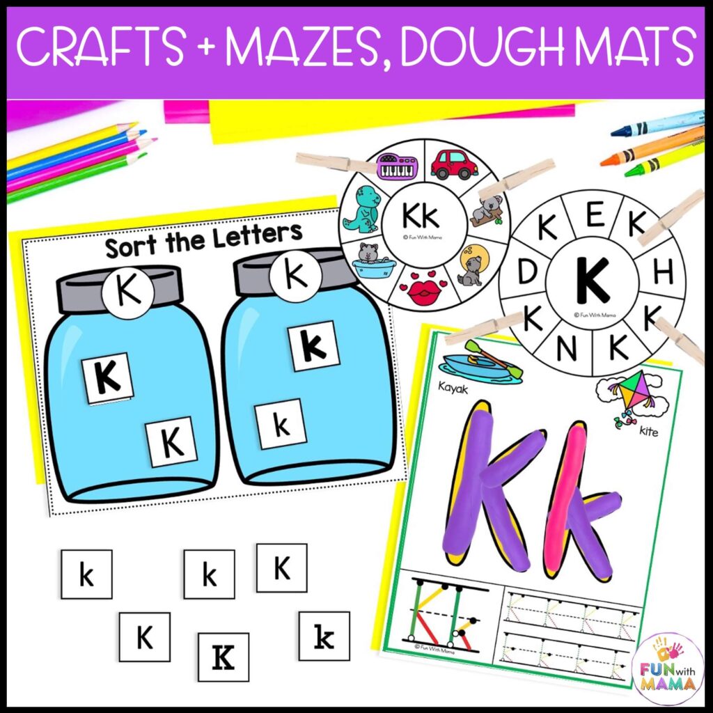 Letter K Activities Pack