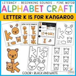 Letter K Craft – Lowercase Kangaroo