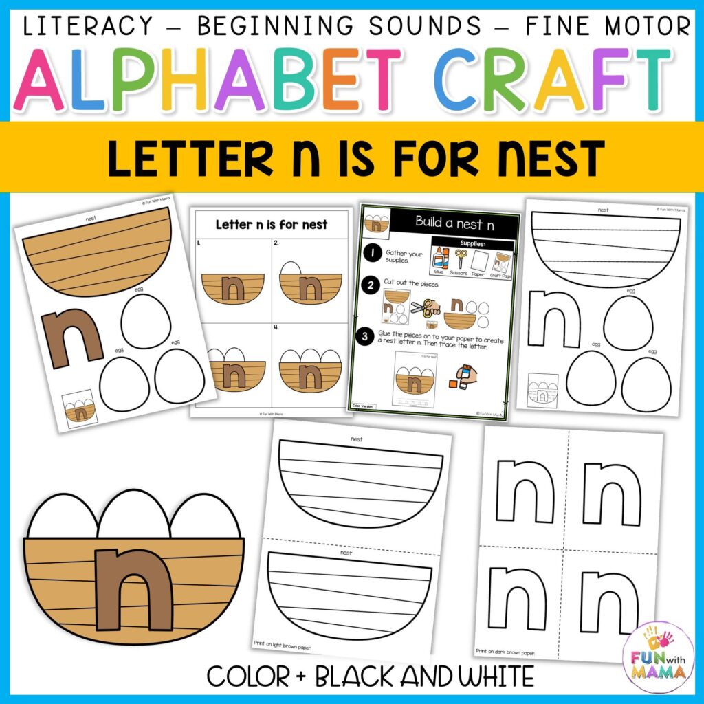 Letter N Craft Nest