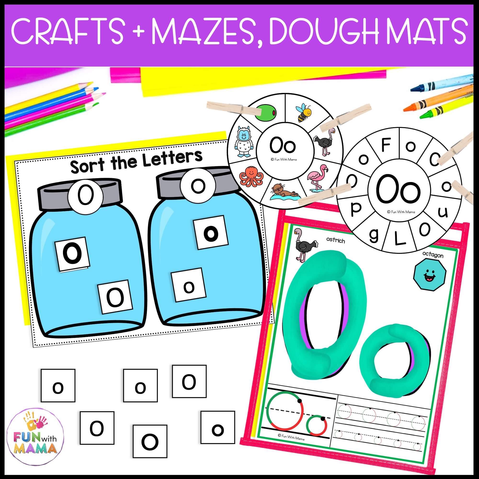 Letter O Activities + Worksheets Pack