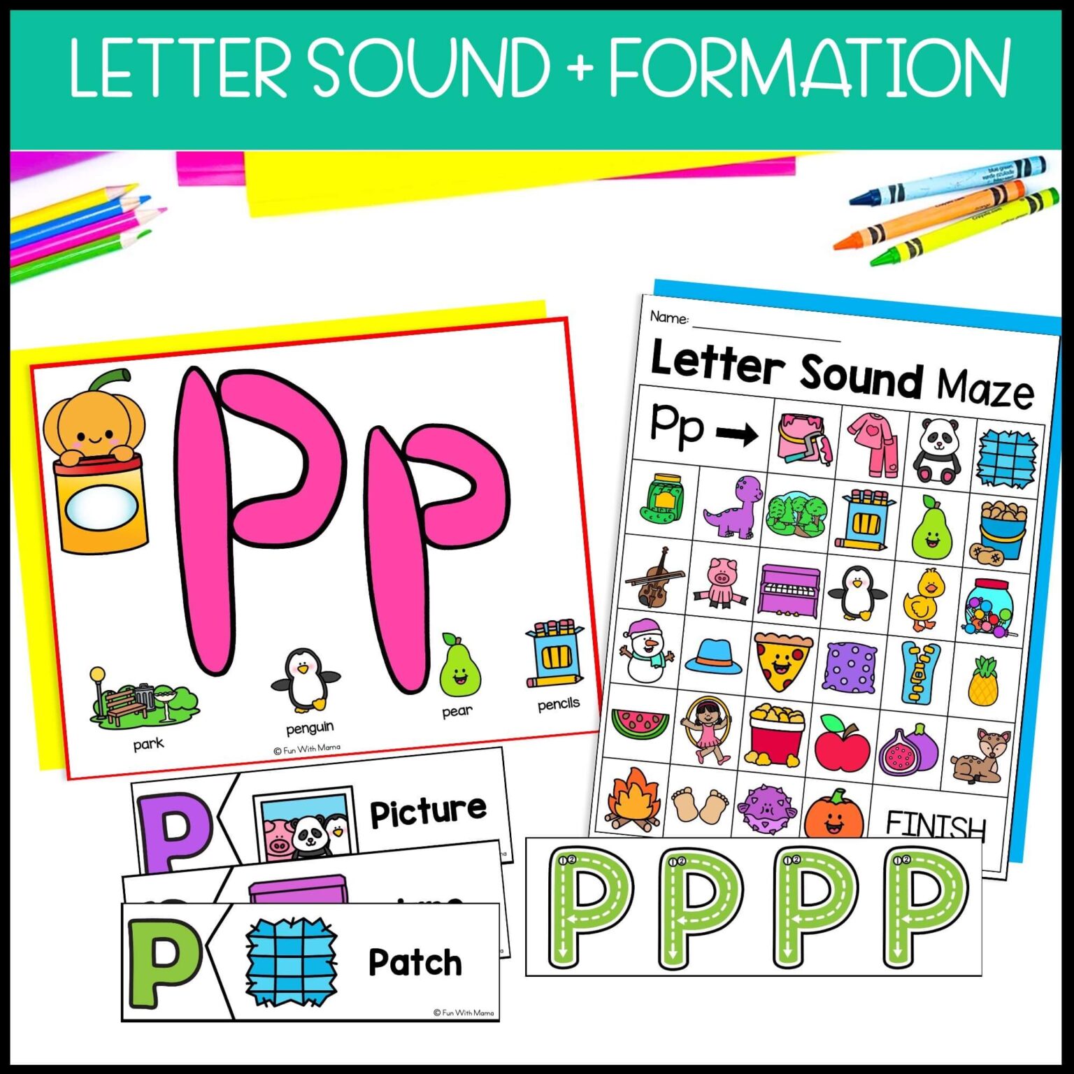 Letter P Activities + Worksheets Pack