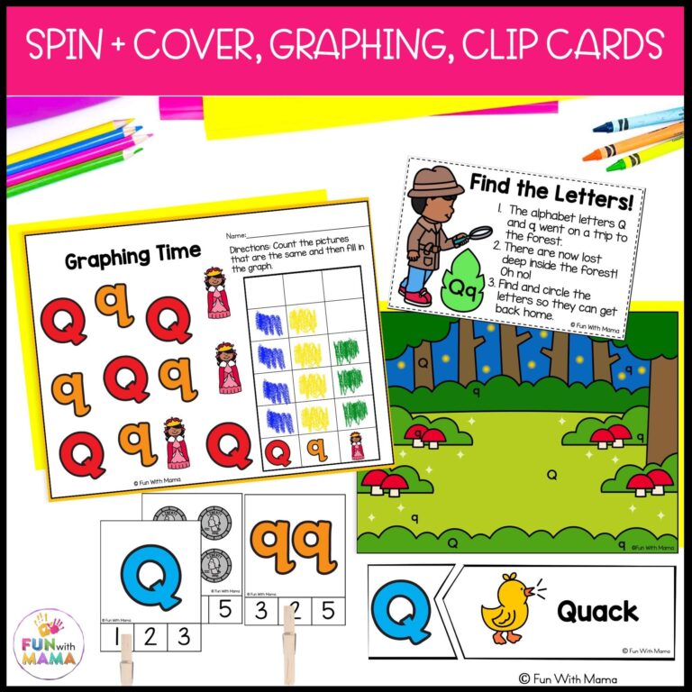 Letter Q Activities + Worksheets Pack
