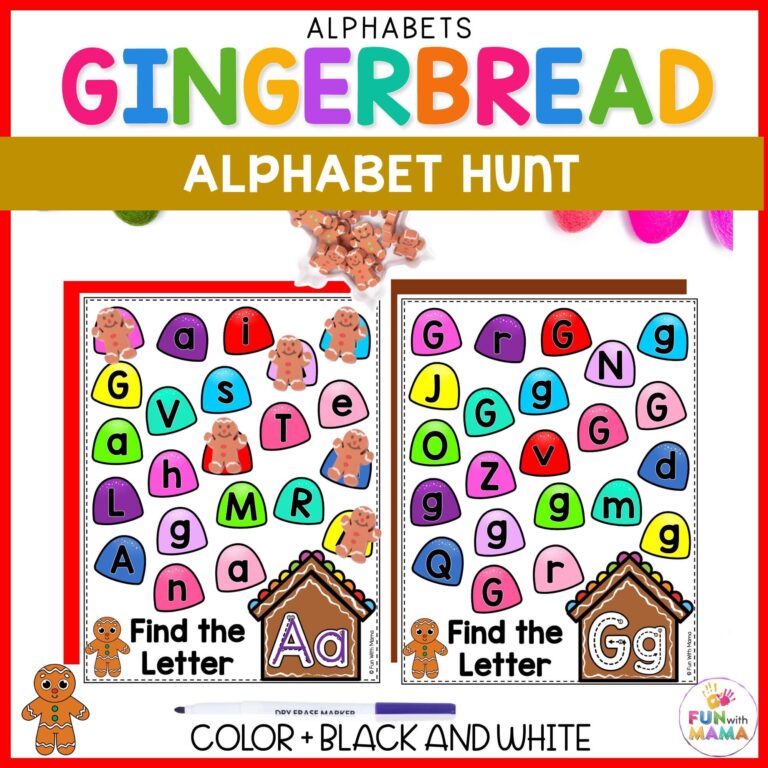 Gingerbread Alphabet Hunt