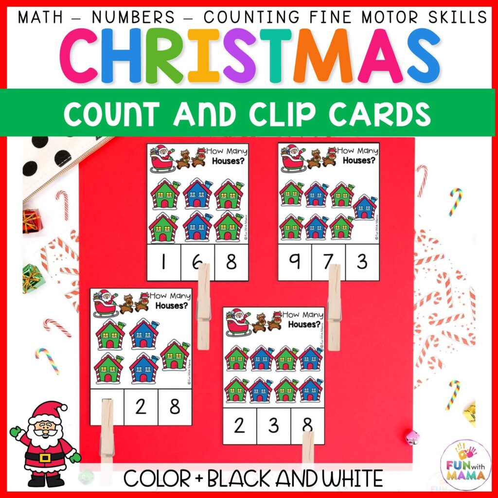 Brown Bear Count And Clip Cards