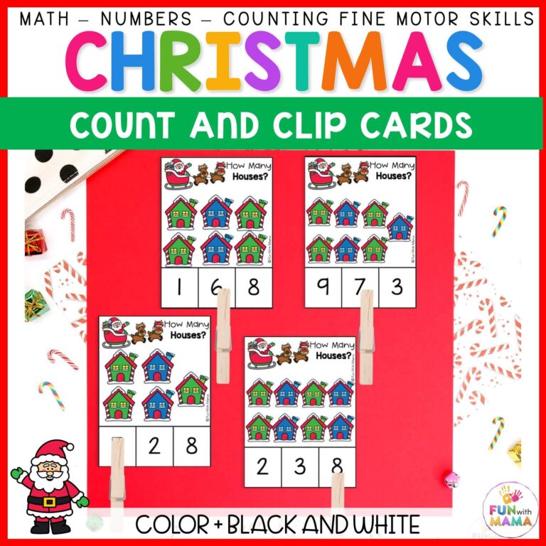 Christmas Count + Clip Cards