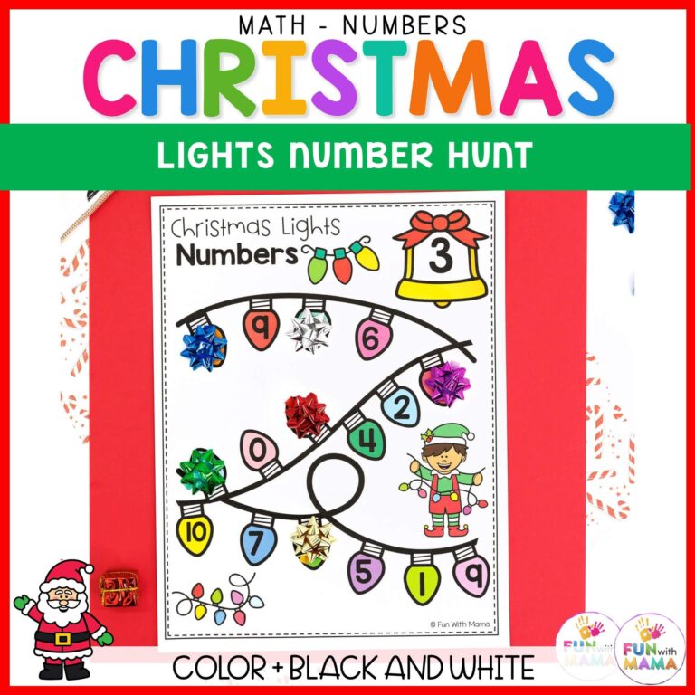 Christmas Lights Number Hunt